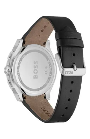 BOSS Chronograph Strap Watch - Black