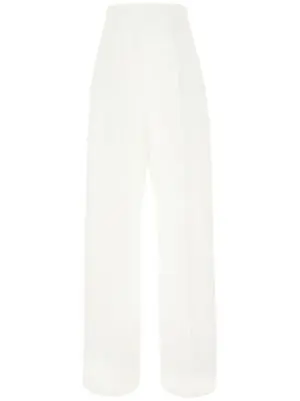 Sportmax Gebe Straight-leg Trousers - White
