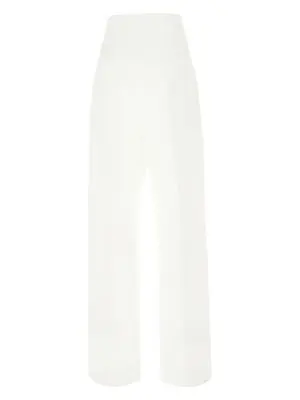 Sportmax Gebe Straight-leg Trousers - White
