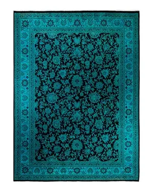 Bloomingdale'S Fine Vibrance M1252 Area Rug, 9'2 X 12'5 - Black
