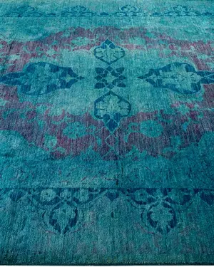 Bloomingdale'S Fine Vibrance M1720 Area Rug, 5'11 X 8'8 - Light/blue