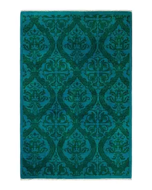 Bloomingdale'S Fine Vibrance M1828 Area Rug, 4'1 X 6'2 - Light/blue