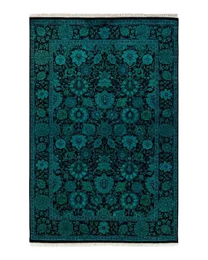 Bloomingdale'S Fine Vibrance M1030 Area Rug, 4'1 X 6'1 - Black