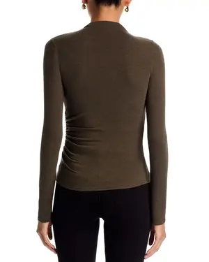Rails Joelle Mock Neck Top - Heather Olive