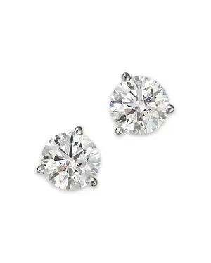 Bloomingdale'S 3.0 Tcw Lab Grown Diamond Stud Earrings - White Gold