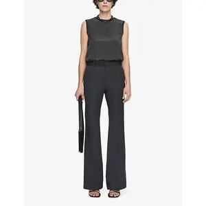 JOSEPH Tafira Flared-leg Mid-rise Stretch-woven Trousers