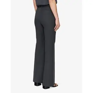JOSEPH Tafira Flared-leg Mid-rise Stretch-woven Trousers