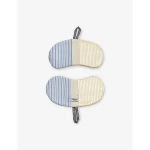 GOHAR WORLD Striped Cotton Mitts - Light Blue Stripe Butter