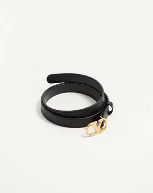 Valentino Garavani Vlogo Signature Belt - Black