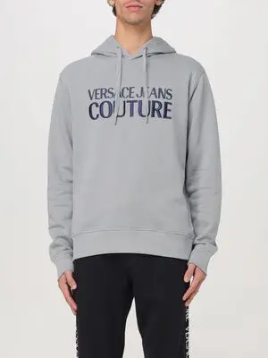 Versace Logo Hoodie - Grey