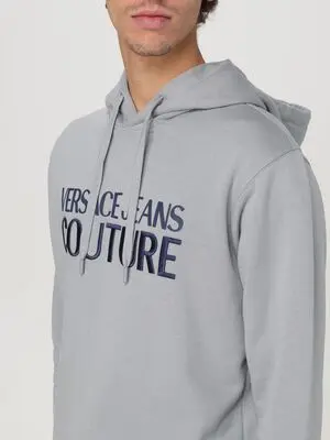 Versace Logo Hoodie - Grey
