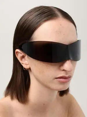 Balenciaga Panther Asymmetrical Mask Sunglasses