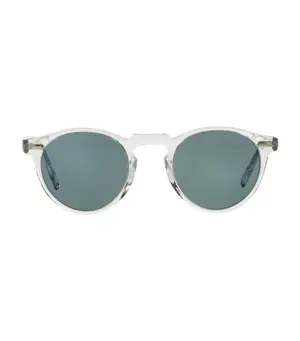 Oliver Spencer Round Frame Sunglasses - Blue