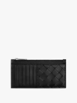 Bottega Veneta Leather Wallet With Intrecciato Motif