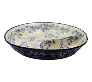 TEMP-TATIONS Floral Lace 14' Double Dipper Server - One-color