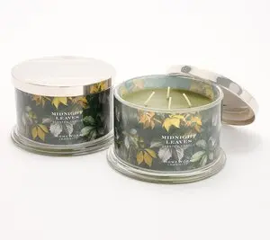 HOMEWORX BY SLATKIN + CO. S/2 Midnight Leaves 18oz Candles - One-color