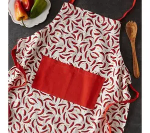 DESIGN IMPORTS Printed Chilis Chef's Apron