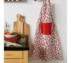 DESIGN IMPORTS Printed Chilis Chef's Apron