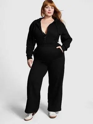 Pink Ivy Fleece Hoodie Jumpsuit