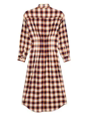 MARANT ETOILE Timea Checked Dress - Blue