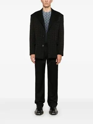 MARINE SERRE Moon Diamond-jacquard Trousers