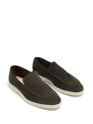 FORSA Suede Loafers - Green