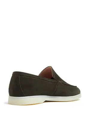 FORSA Suede Loafers - Green