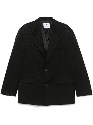 MARINE SERRE Moon Diamond-jacquard Blazer
