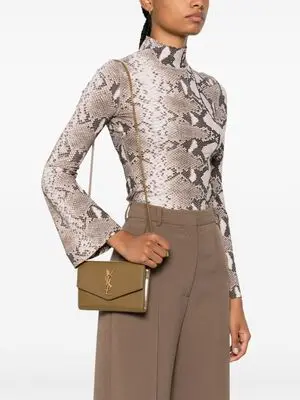 Saint Laurent Uptown Clutch - Brown