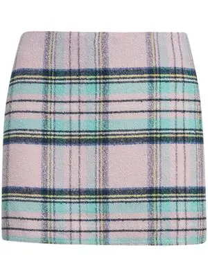 JUCCA Checked Mini Skirt