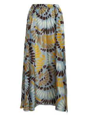 JUCCA Printed Silk Skirt