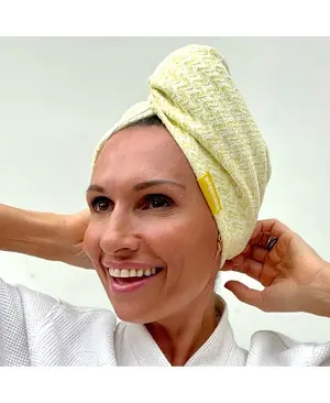 POPMASK Fast-drying Microfibre Hair Towel – Perfect For Healthy - Yellow