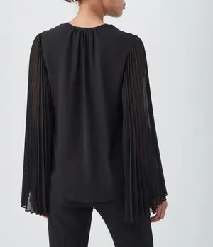 Trina Turk Pleated Blouse