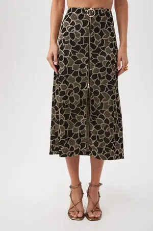 Trina Turk Zane Midi Skirt