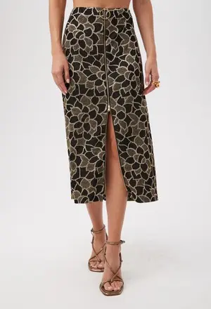 Trina Turk Zane Midi Skirt