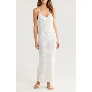 Solid & Striped The Felice Rib Cover-up Dress - Brule