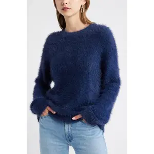 OPEN EDIT Open Edit Relaxed Fit Sweater Navy Iris