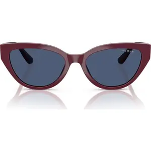 VOGUE 50mm Cat Eye Sunglasses - Burgundy