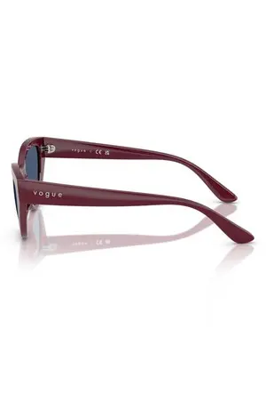 VOGUE 50mm Cat Eye Sunglasses - Burgundy