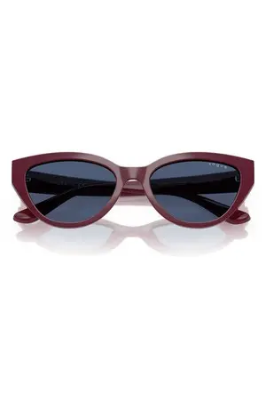 VOGUE 50mm Cat Eye Sunglasses - Burgundy