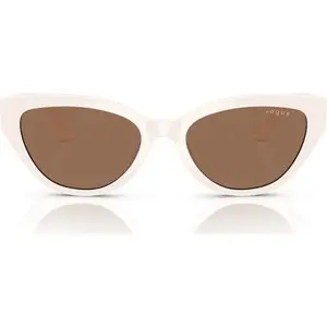 VOGUE 50mm Cat Eye Sunglasses - Milky Ivory