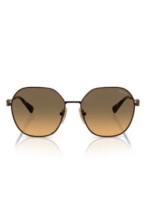 VOGUE 55mm Irregular Sunglasses - Copper