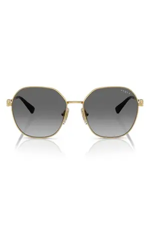 VOGUE 55mm Irregular Sunglasses - Gold