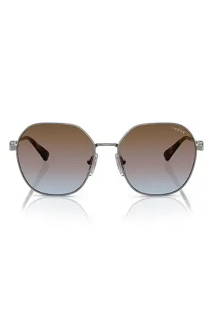 VOGUE 55mm Irregular Sunglasses - Gunmetal