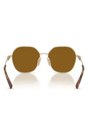 VOGUE 55mm Irregular Sunglasses - Pale Gold Polarized