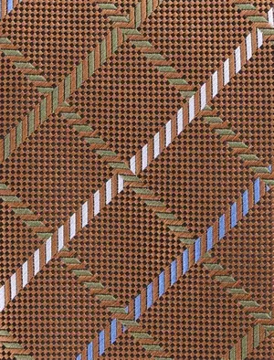 OAK HILL BY DXL Oak Hill Grid Patterned Neck Tie