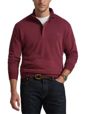 Polo Ralph Lauren Luxe Quarter-zip Pullover - Vintage Port
