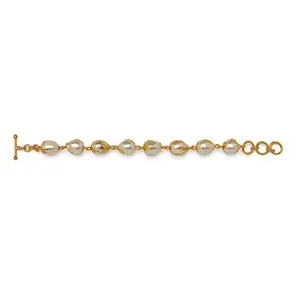 DHWANI BANSAL Luna Pearl Bracelet - Gold Plated