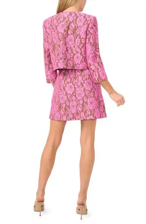 CECE DUPRAZ Floral Lace Mini Skirt