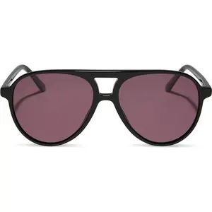 DIFF DIFF Tosca II 56mm Aviator Sunglasses Aubergine